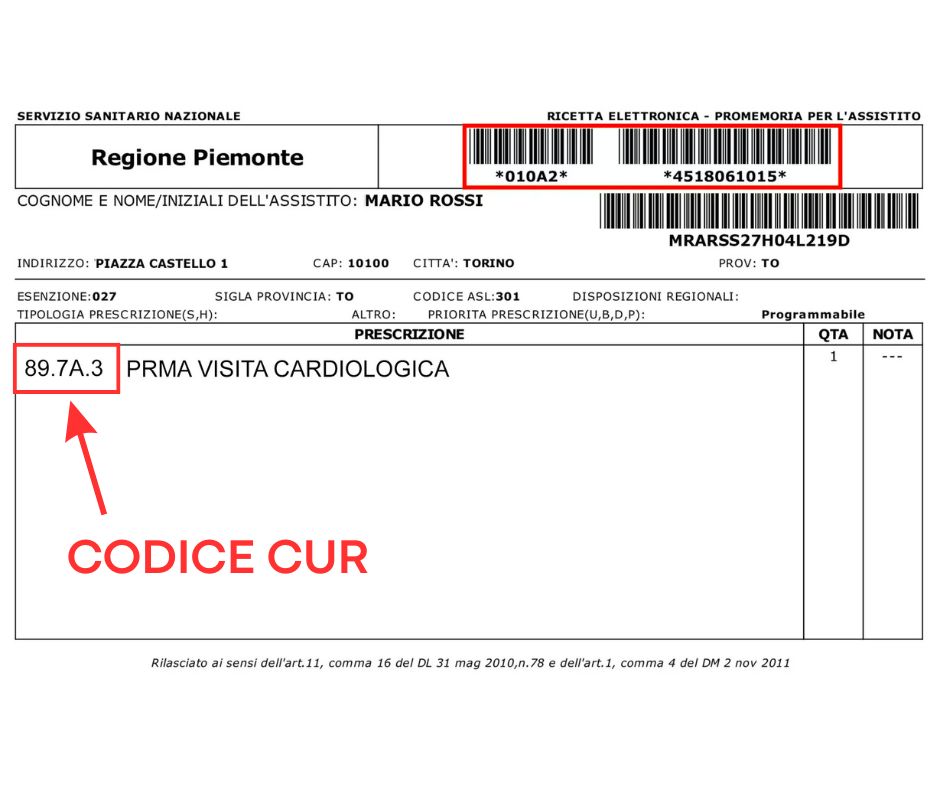 Codici CUR: cosa sono e dove si trovano? - La Sanità Facile